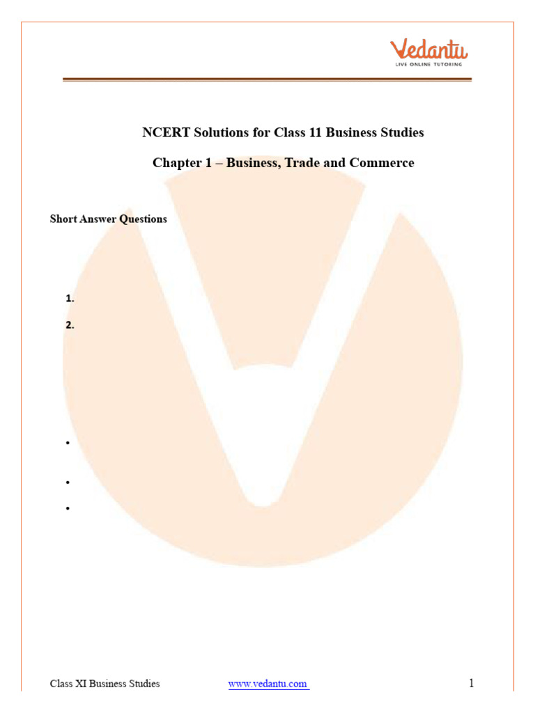 ncert-solutions-class-11-business-studies-chapter-1 | PDF