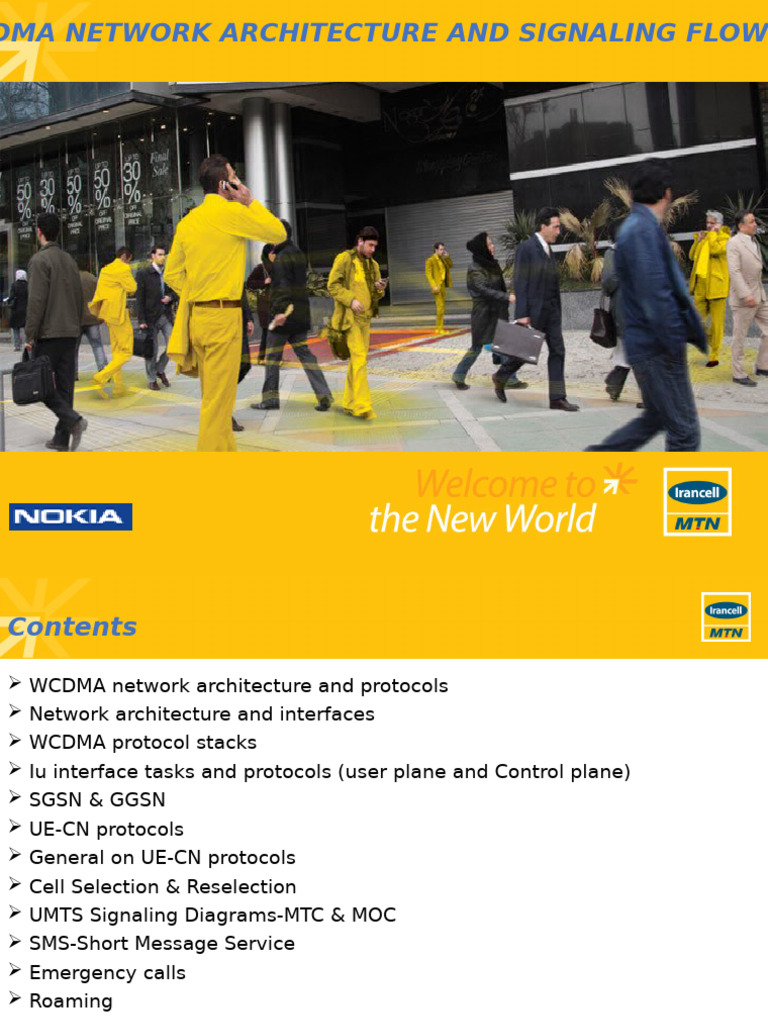 WCDMA Network Architecture and Call Signaling Flow | PDF | Computer ...