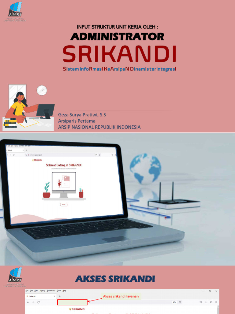 Materi 1 - Admin SRIKANDI-1 | PDF | Computer Access Control | Technology & Engineering