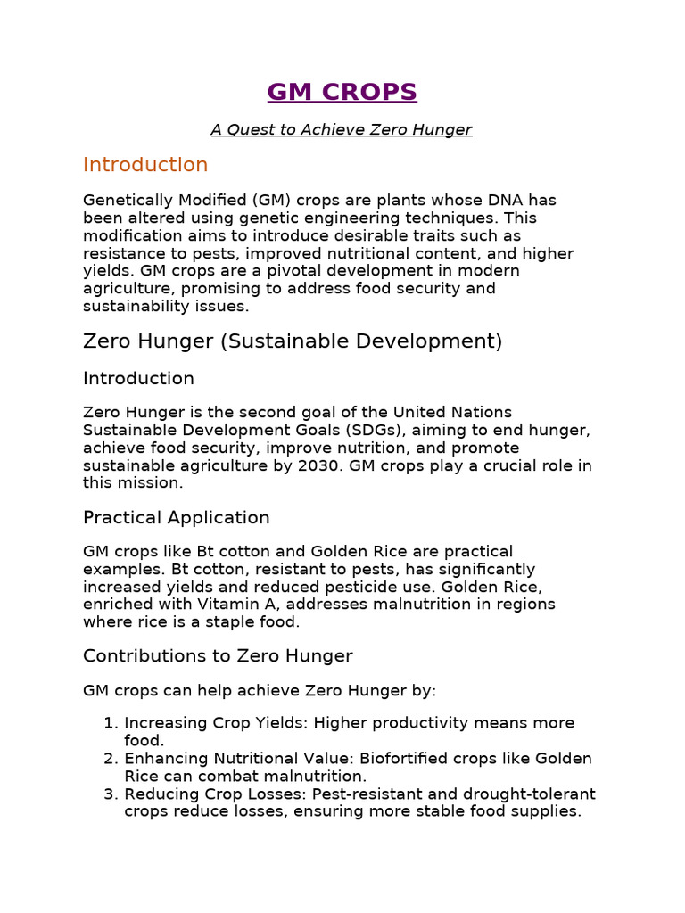 GM Crops | PDF