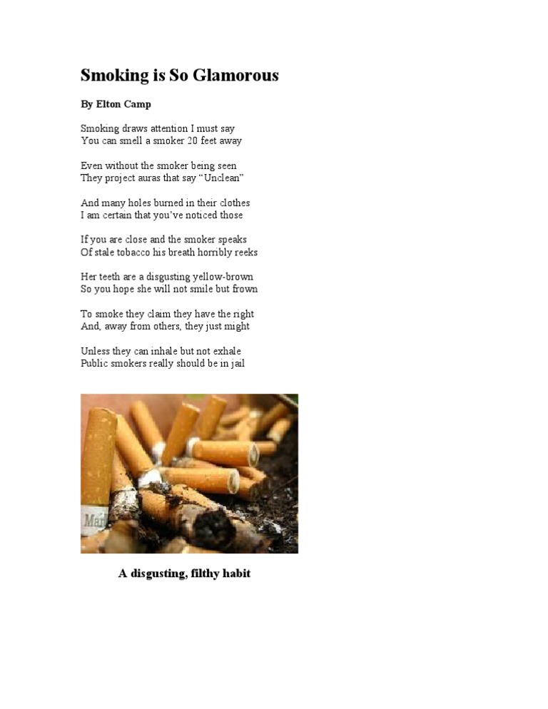 Smoking Is So Glamorous | PDF