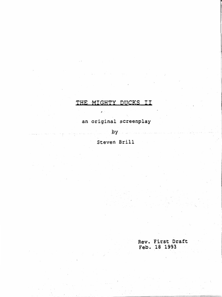 Httpsassets.scriptslug.comlivepdfscriptsd2 the Mighty Ducks 1994.PDF | PDF