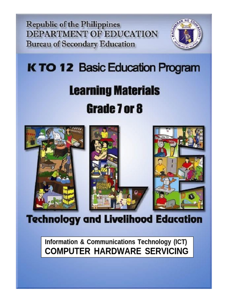 K To 12 Entrep-Based PC Hardware Servicing Learning Module G7 G8 | PDF