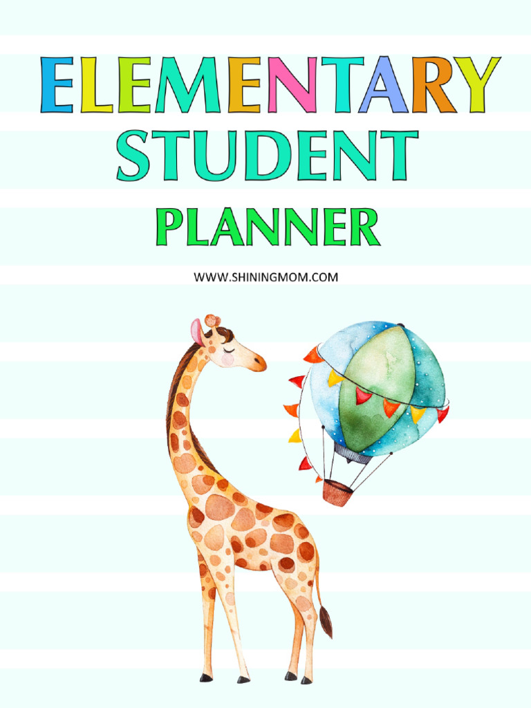 Elementary Kids Planner by Shining Mom New Edition | PDF