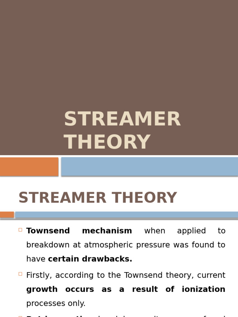 Streamer Theory | PDF