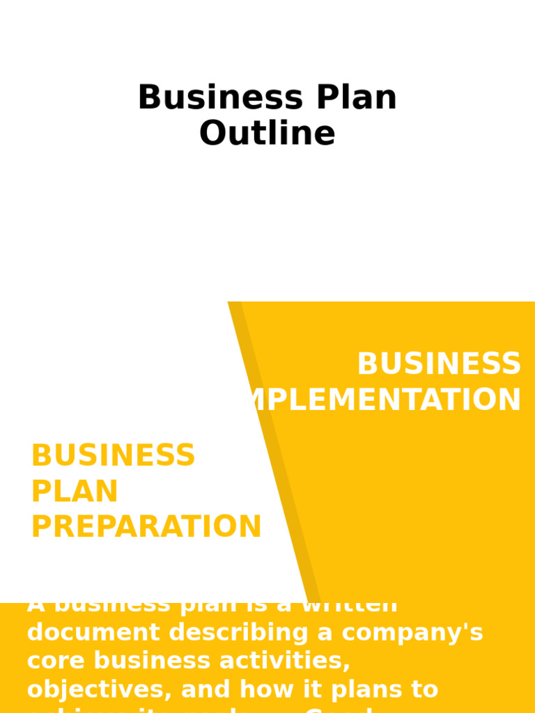 Mini Business Plan Outline | PDF