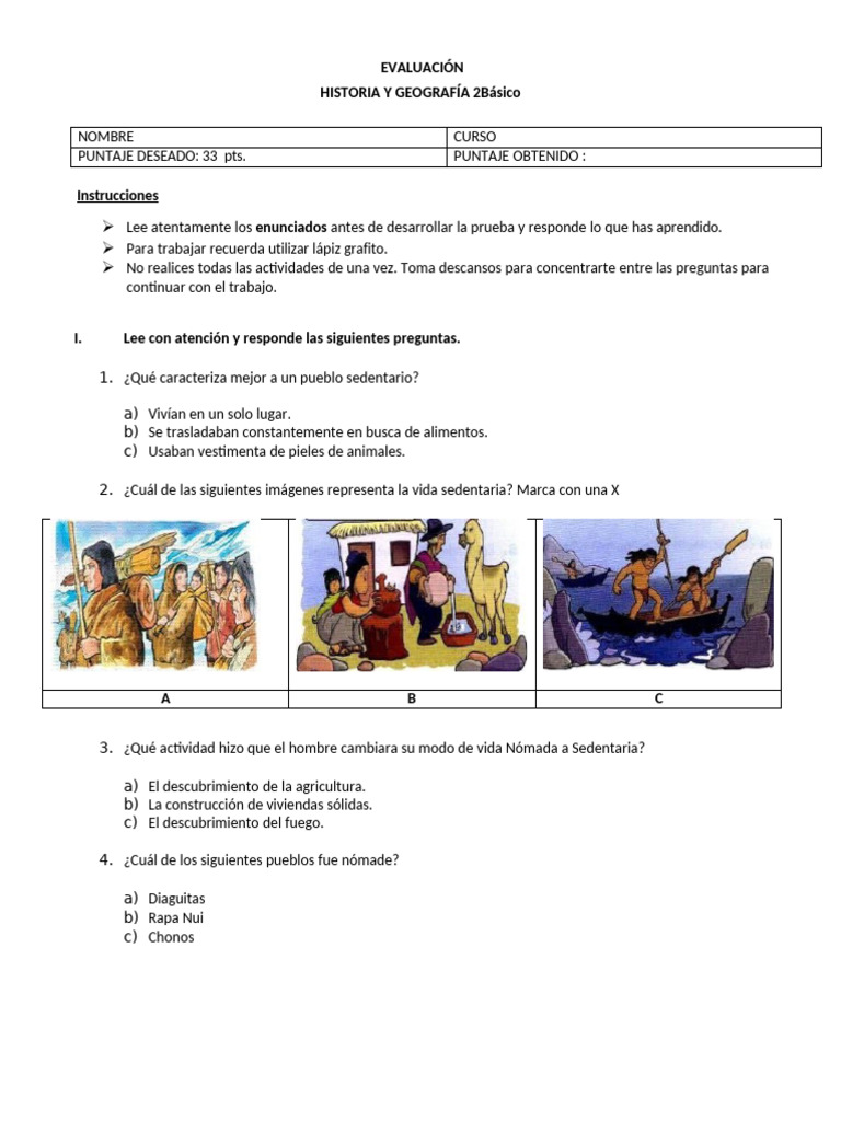 Evaluación Pueblos Originarios | PDF | Nómada | Pueblos Indígenas de ...