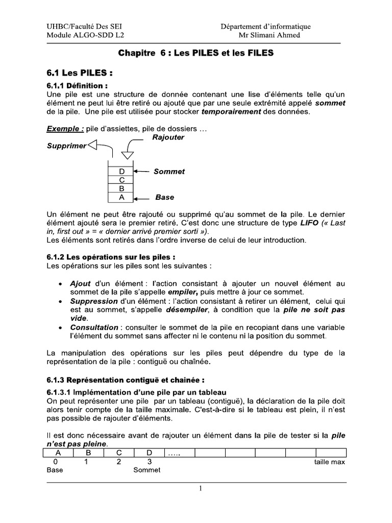 6-Les Piles Et Les Files | PDF