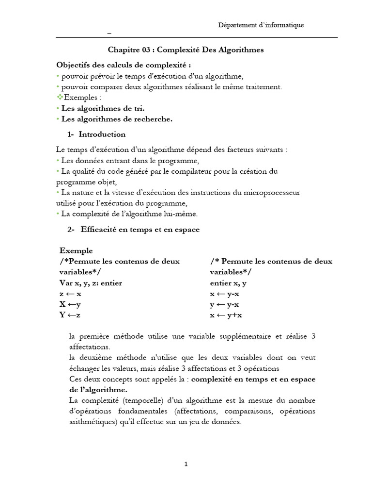 2 Complexité | PDF