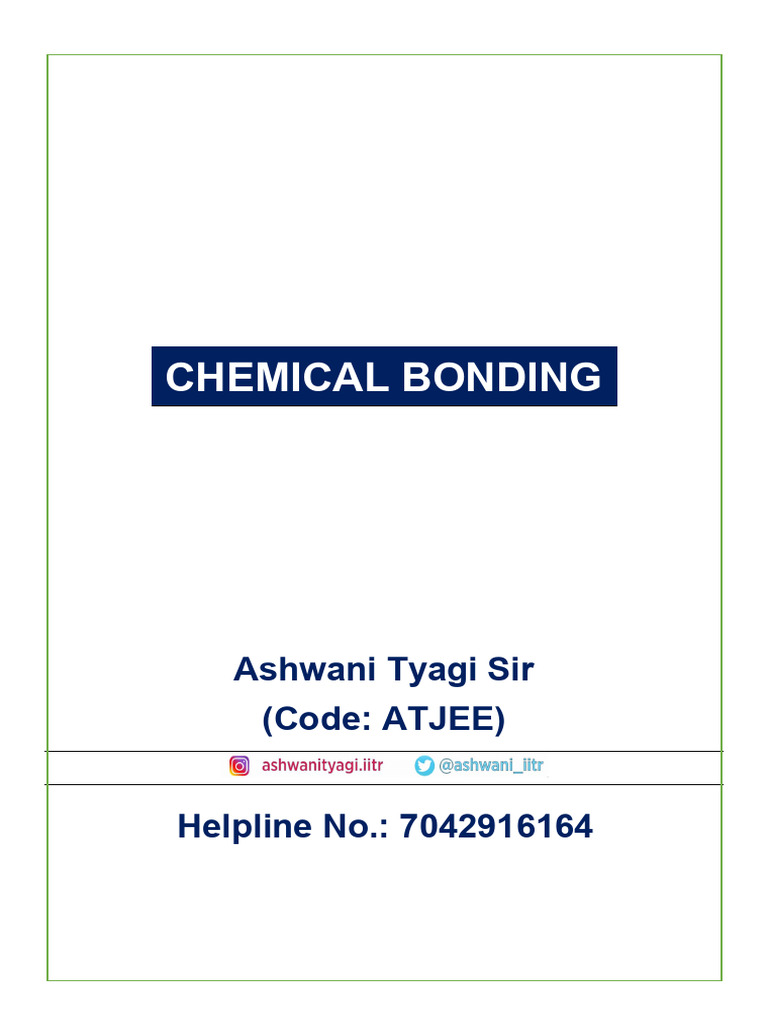 Chemical Bonding | PDF