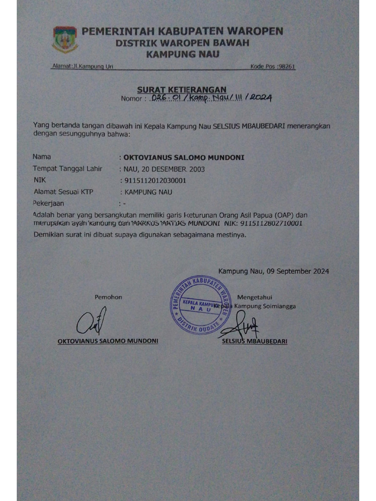 .Trashed-1728477970-PDF OAP Keterangan Ottow | PDF