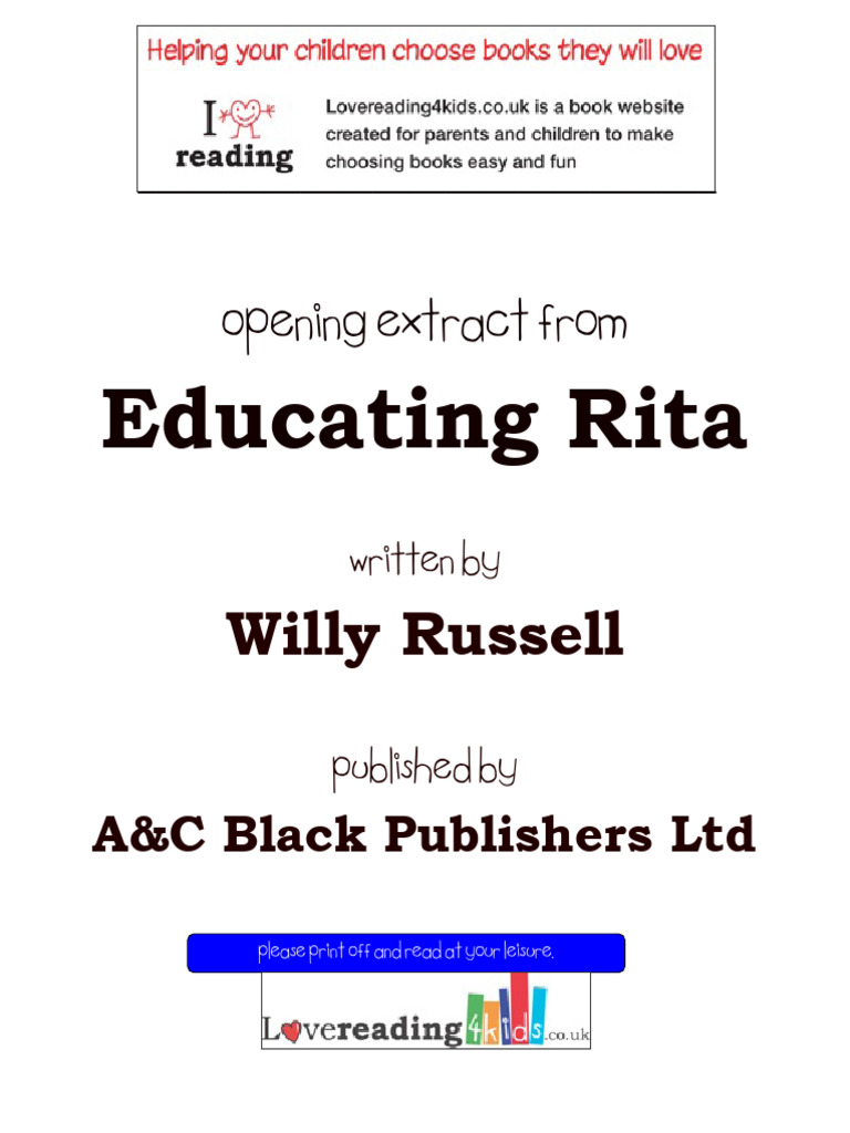 Educating Rita Extract | PDF