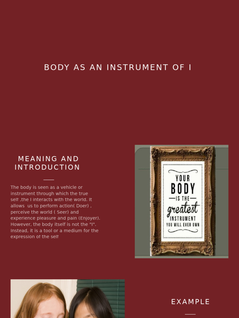 Understanding the Body as Instrument | PDF | Ātman (Hinduism) | Philosophy