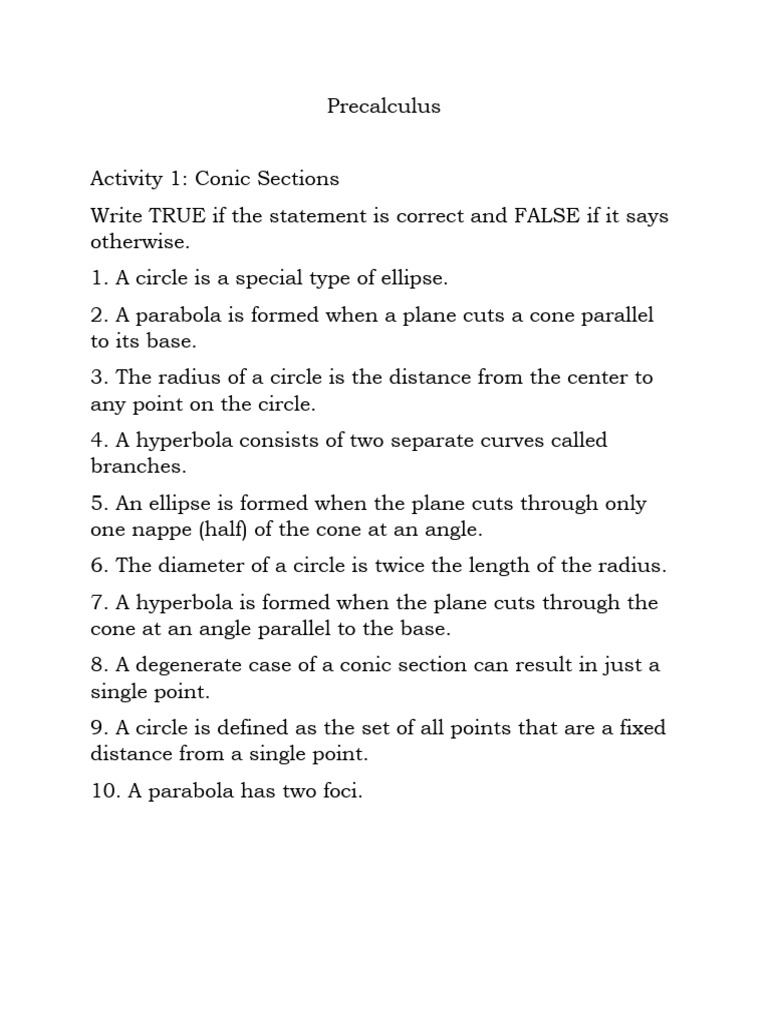 Precalculus Activities 1 4 Group1 | PDF