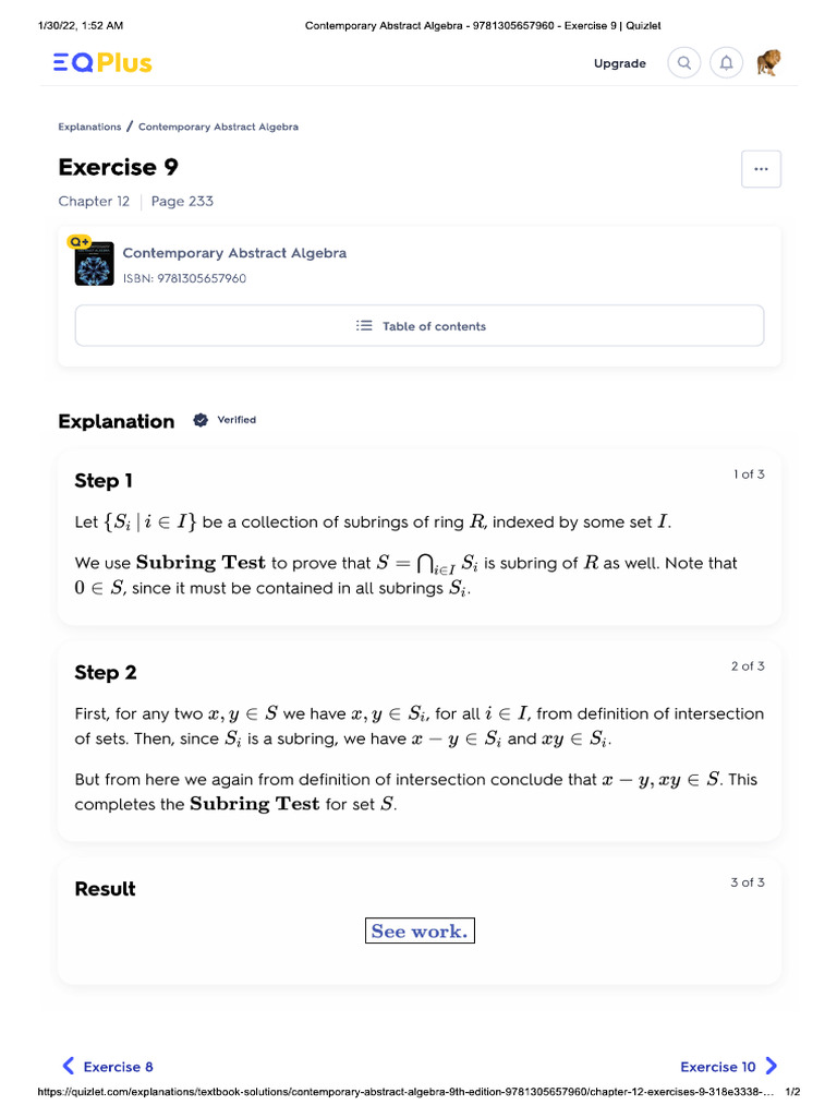 q9 Gallian Solution CH 1 | PDF