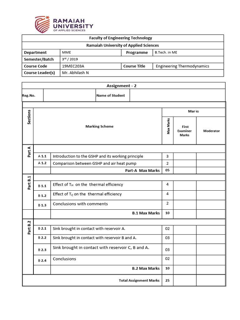 19MEC203A ETD A2 Odd 2020 | PDF