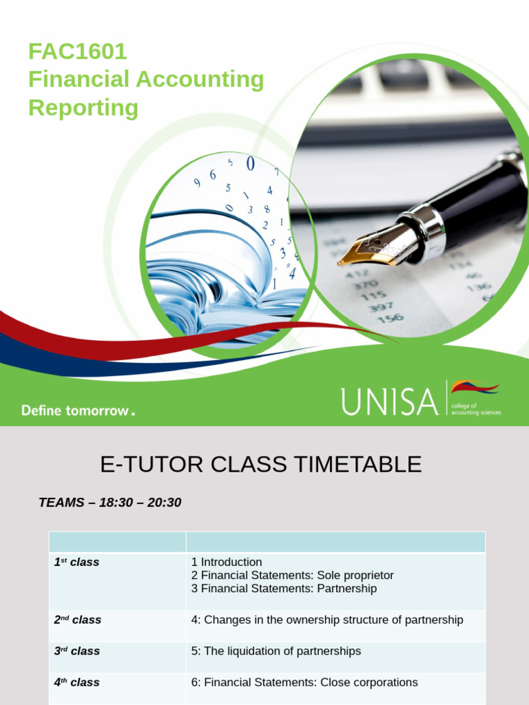 FAC1601 - Class Slides - Part 1 - August 2024 Final | PDF