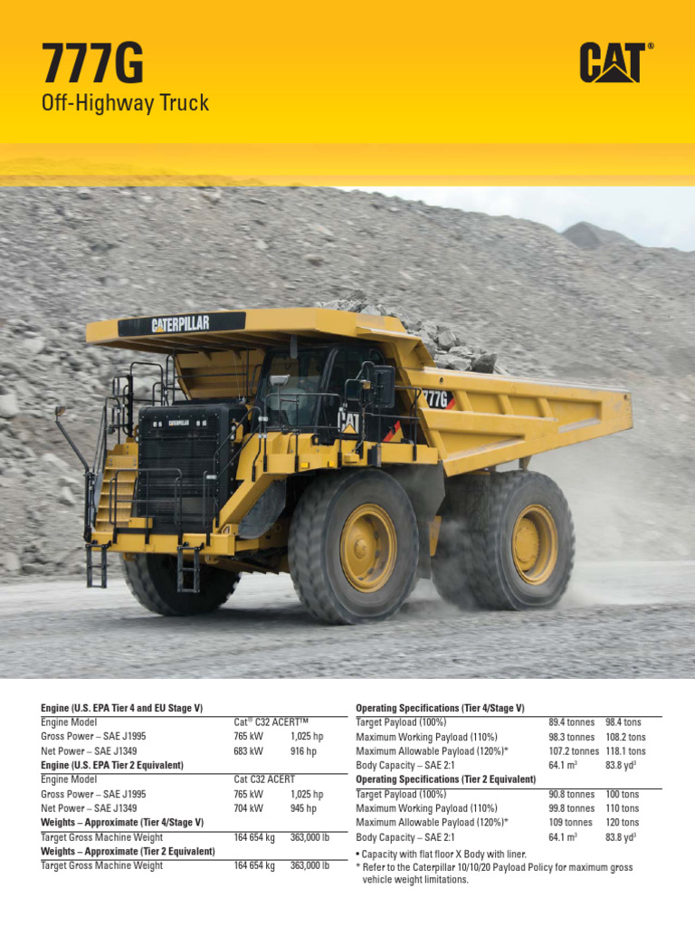 Off-Highway Truck: Engine (U.S. EPA Tier 4 and EU Stage V) Operating ...