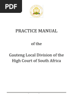 Practice Manual of The KZN Division of The High Court 1726250751 | PDF | Judgment (Law ...