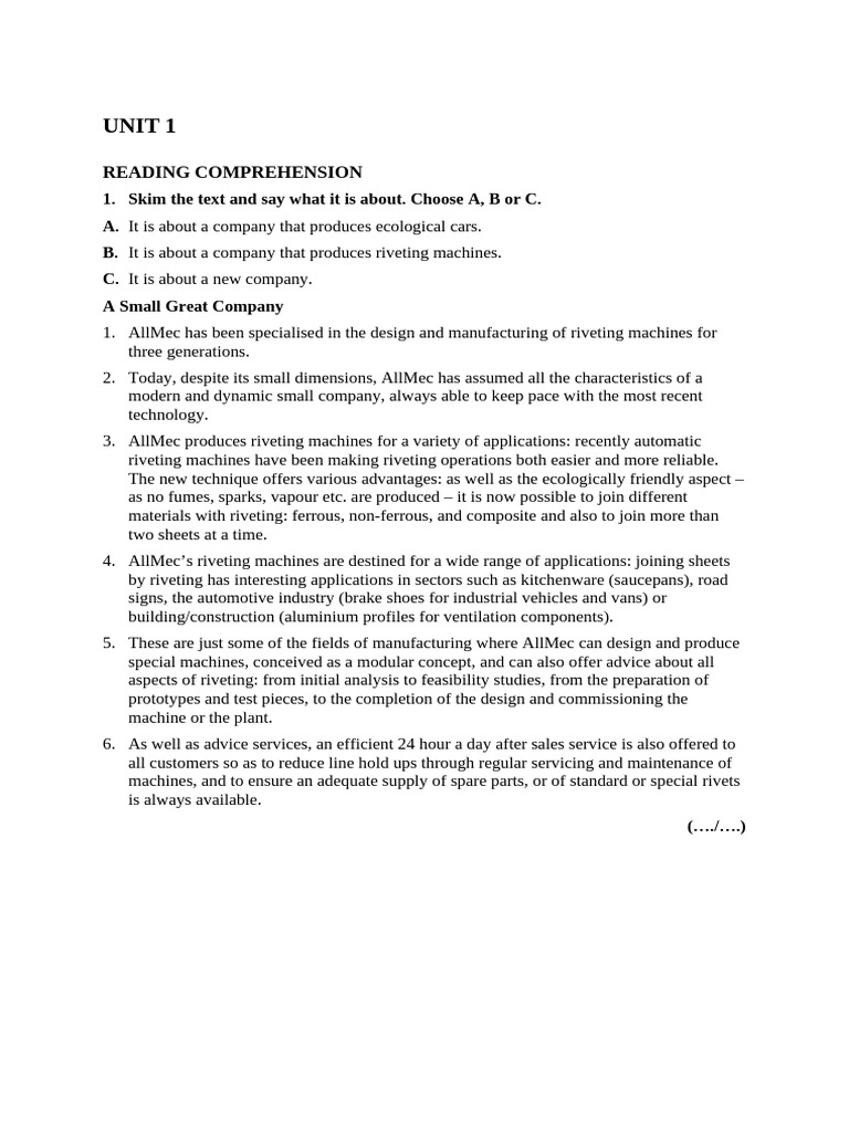 Mechanics Test Bes U1 | PDF