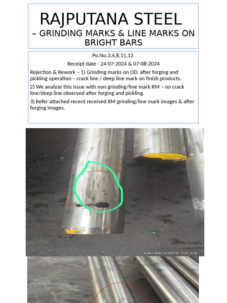 Rajputana Steel Grinding Mark | PDF