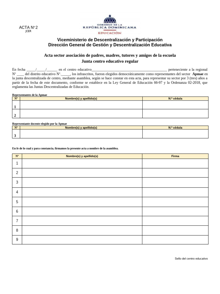 N°002- Acta de elección de la Apmae mayo 2024 | PDF
