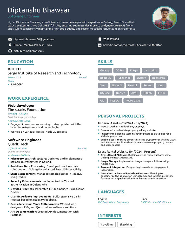 Diptanshu Res | PDF | Systems Architecture | Software