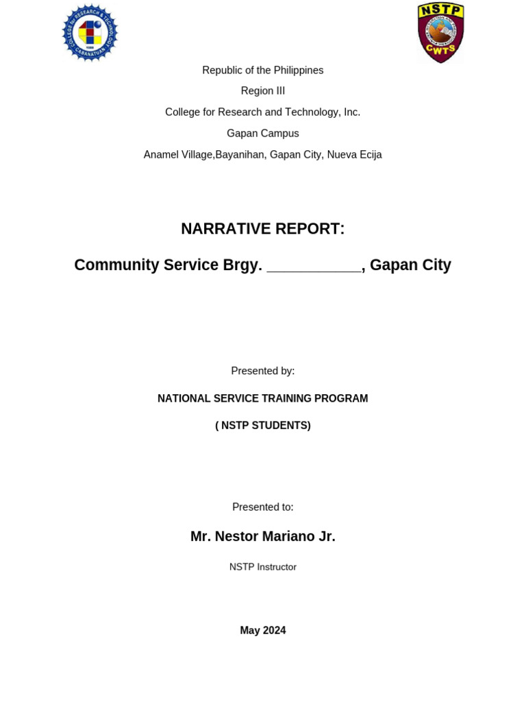 Nstp-front-page | PDF