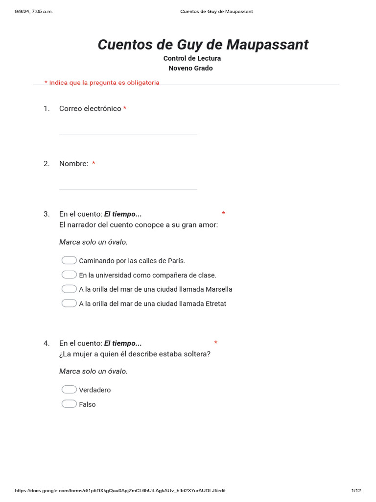 Cuentos de Guy de Maupassant - | PDF