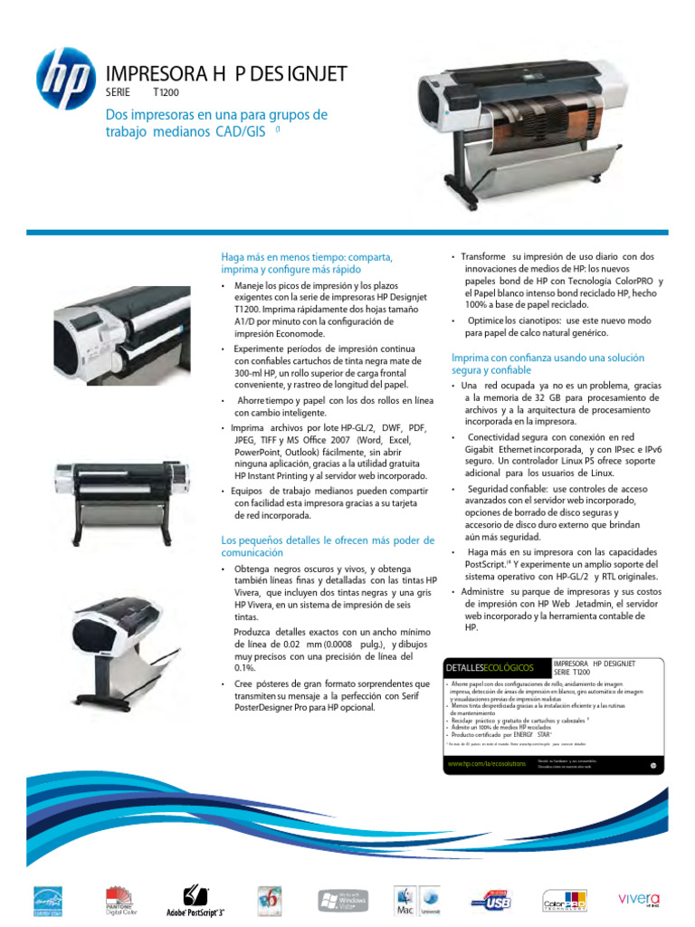 HP Designjet T1200 | PDF