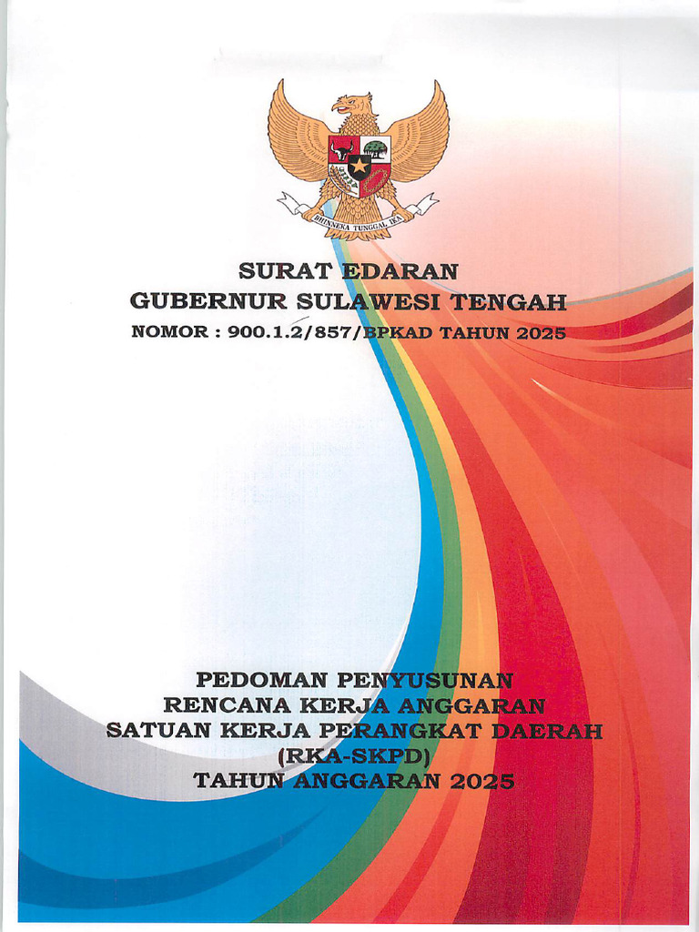 SE Pedoman Penyusunan RKA SKPD TA 2025 | PDF