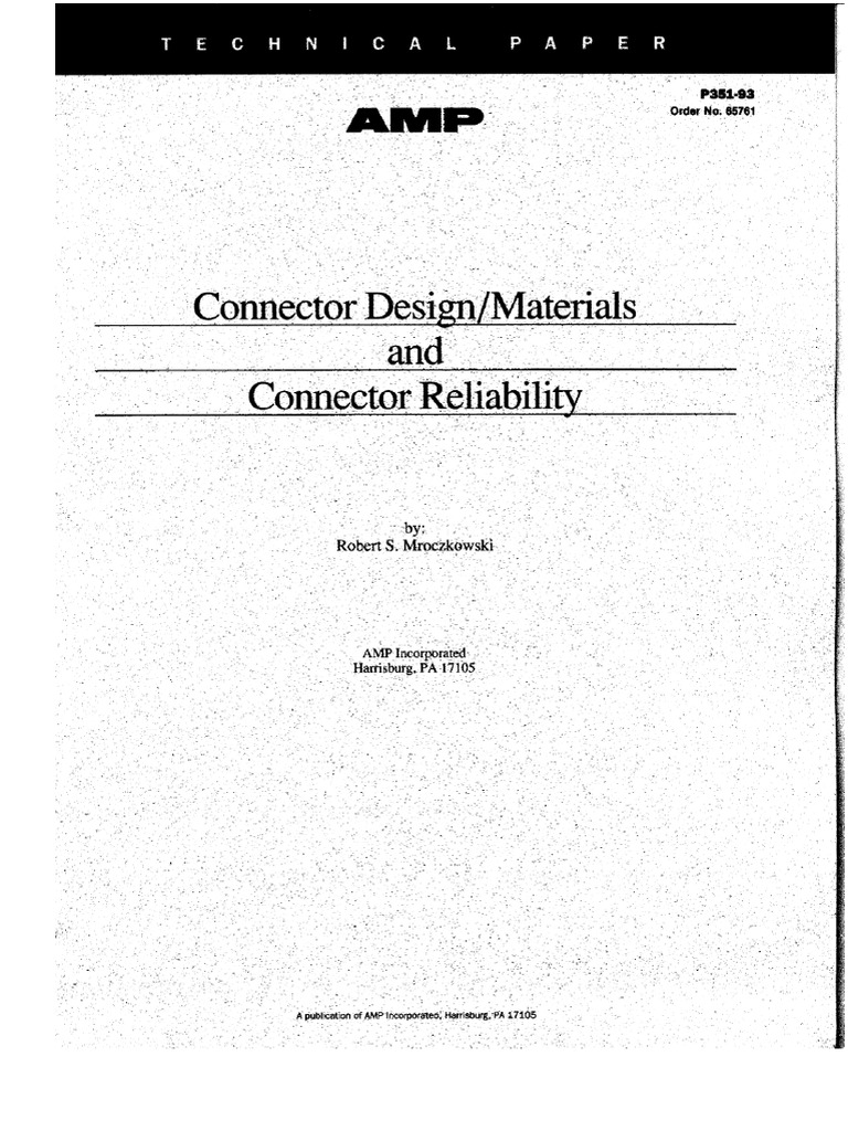 Connector Design_Materials and Connector Reliability - PDF Free ...