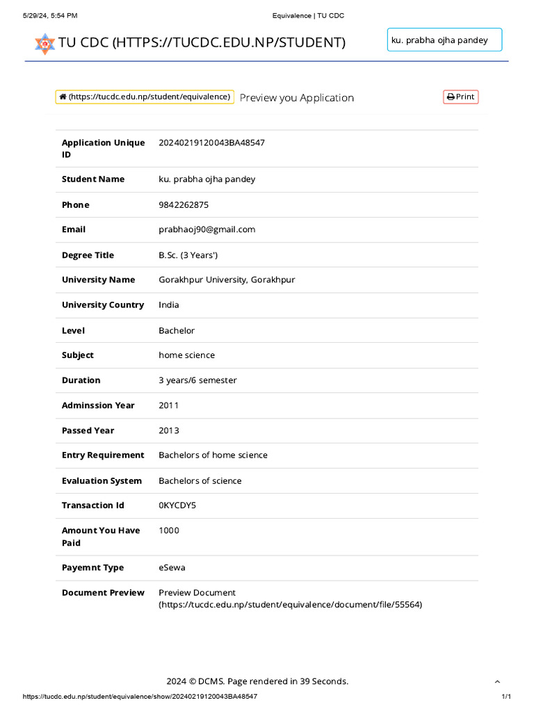 Equivalence - TU CDC | PDF