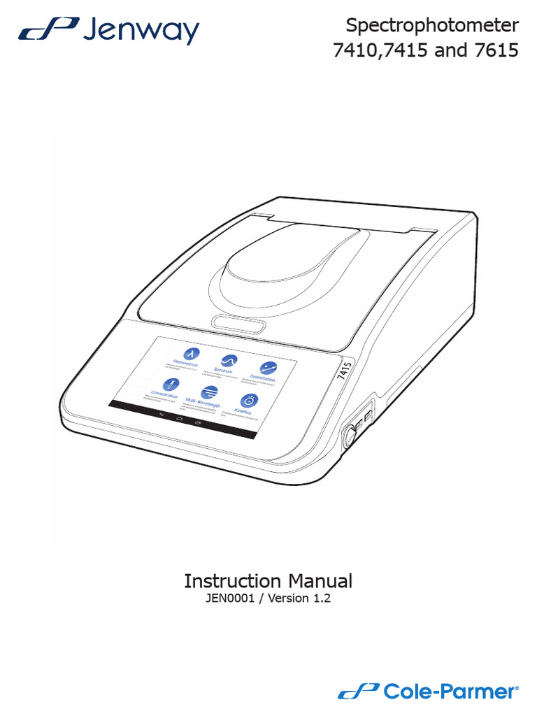 21 33 Jenway 74 76 Series Instruction Manual | PDF