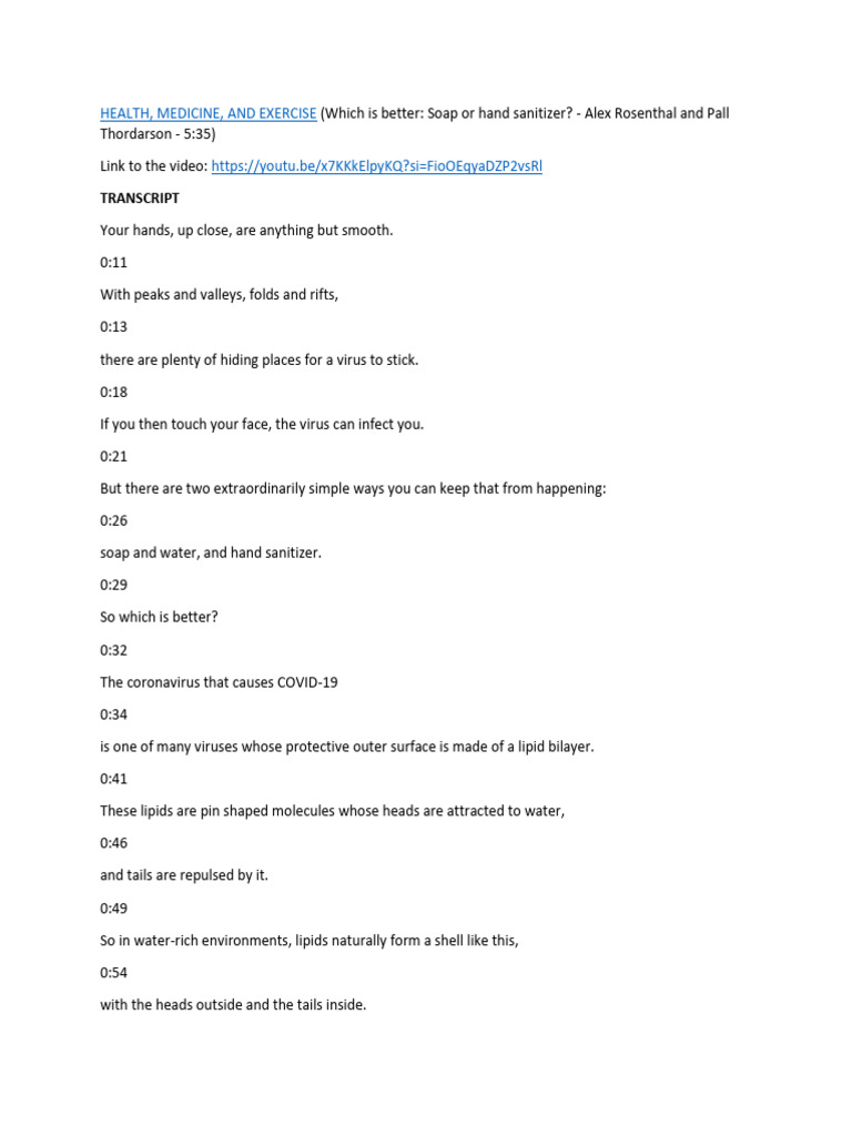 HEALTH-MEDICINE-EXERCISE-Handout | PDF