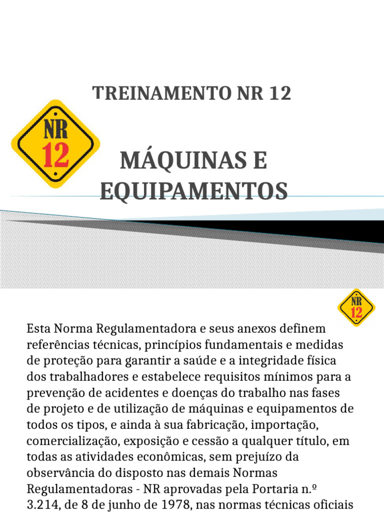 Treinamento NR 12 | PDF