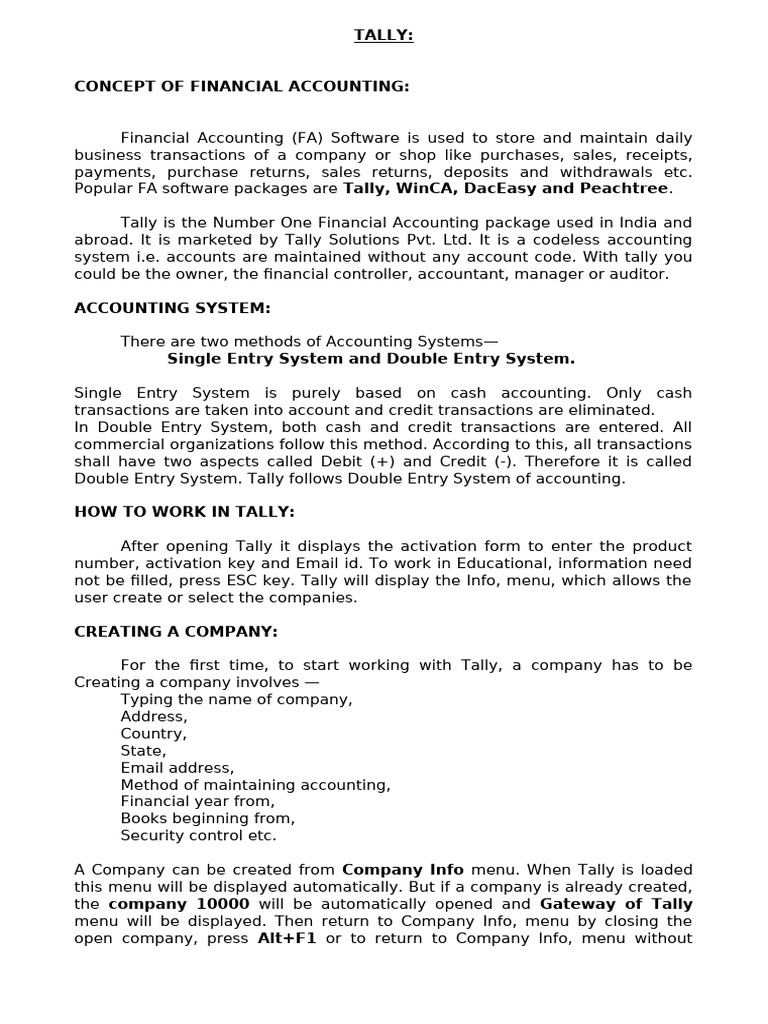 Tally (Long Theory) | PDF