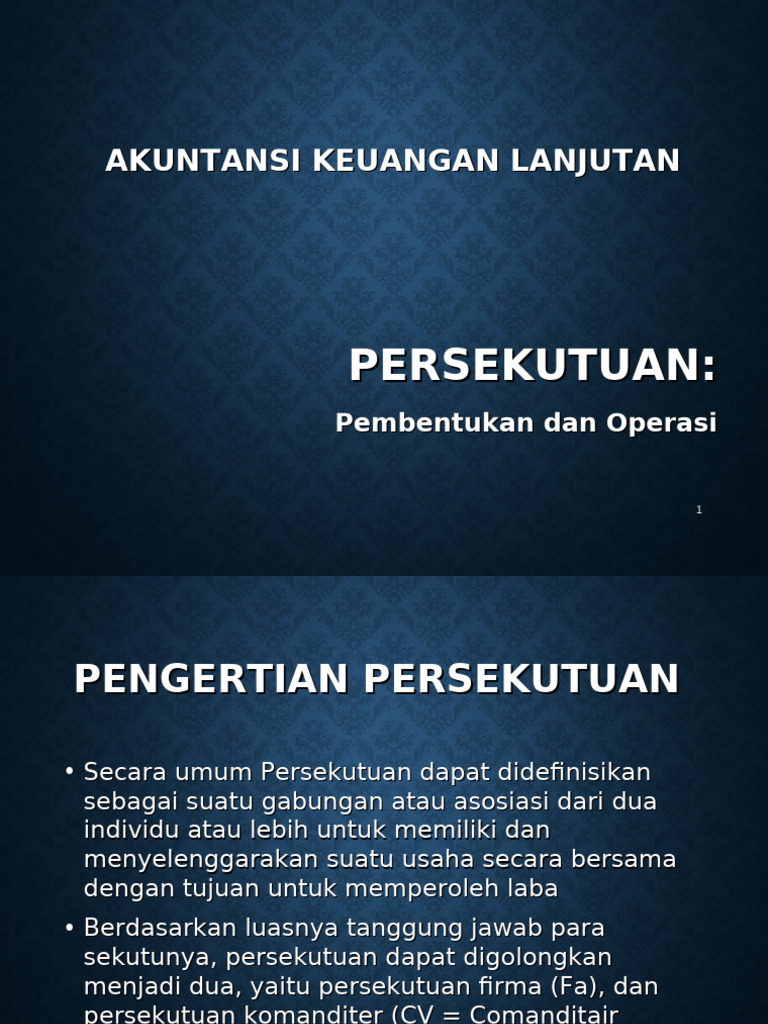 Persekutuan - Pembentukan Dan Operasi | PDF