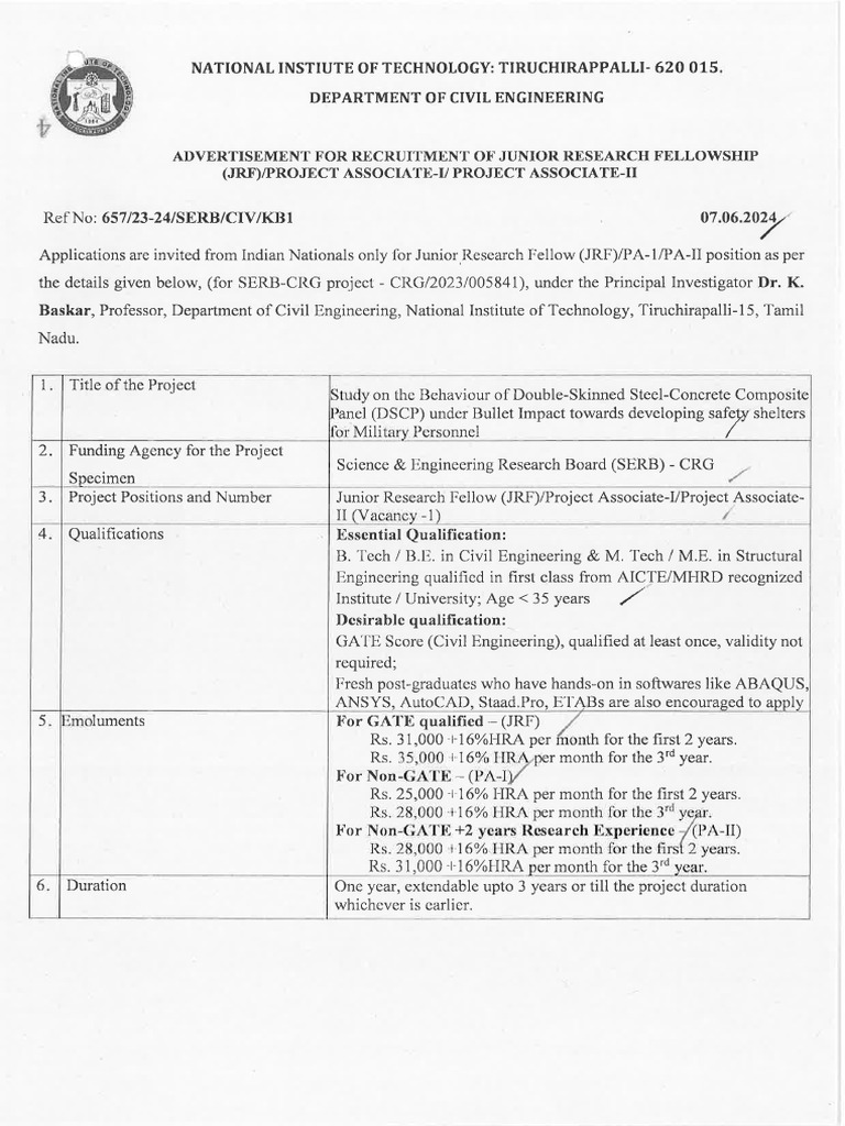 JRF Associate Civ 2024 v2 | PDF