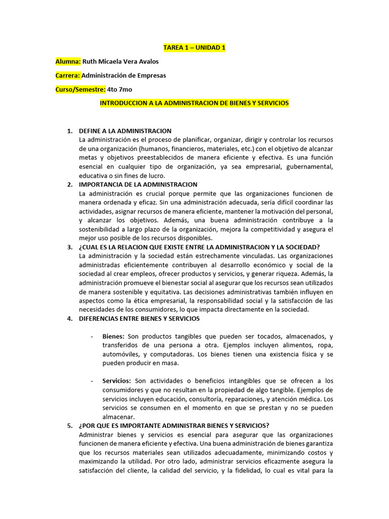 Tarea 1 - Ruth Vera | PDF