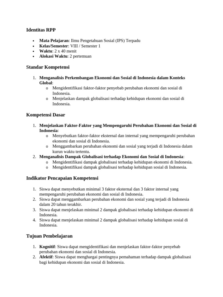 Identitas RPP | PDF
