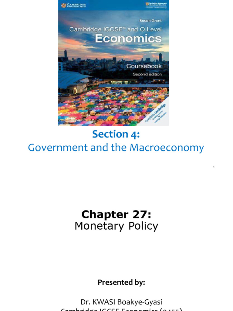 Chapter 27 - Monetary Policy | PDF