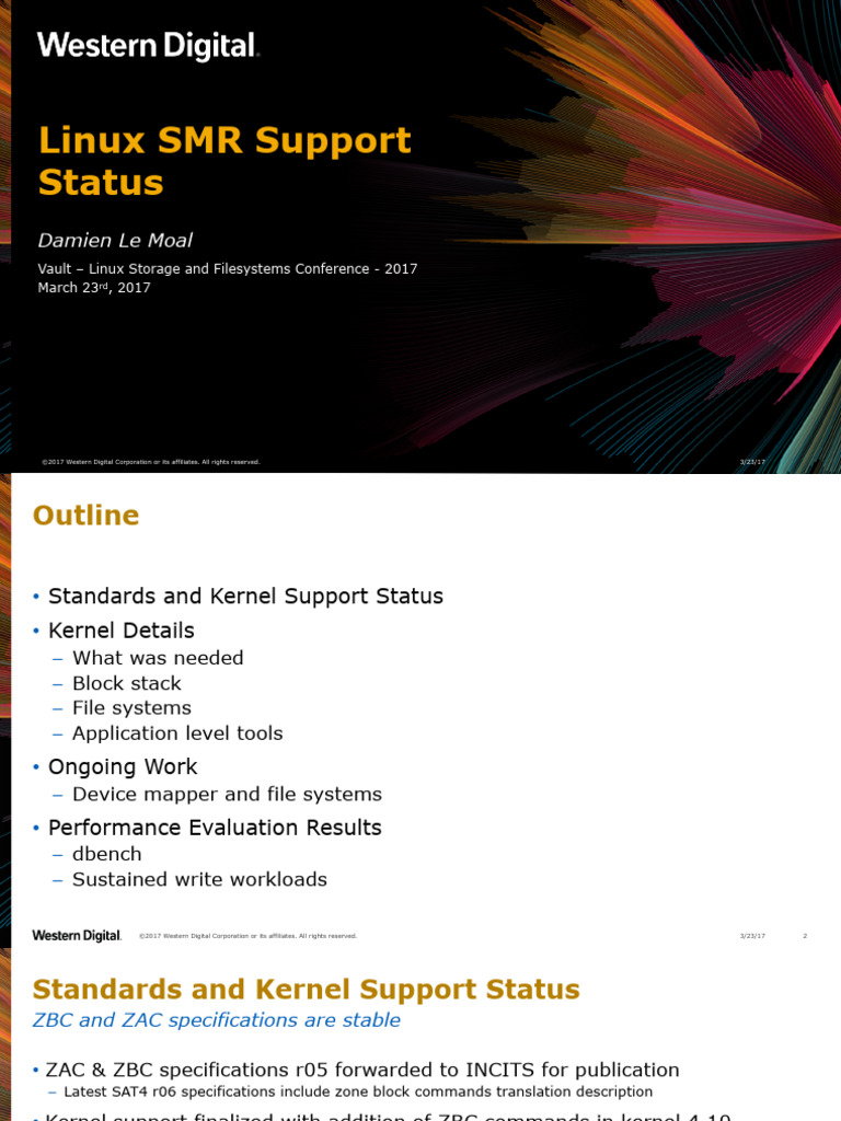 Lemoal Linux SMR Vault 2017 | PDF