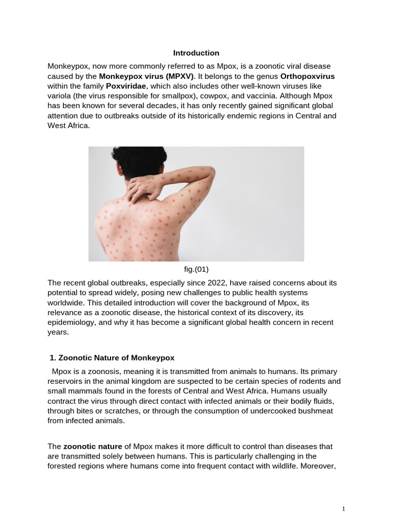 Monkeypox Detailed Review Research | PDF