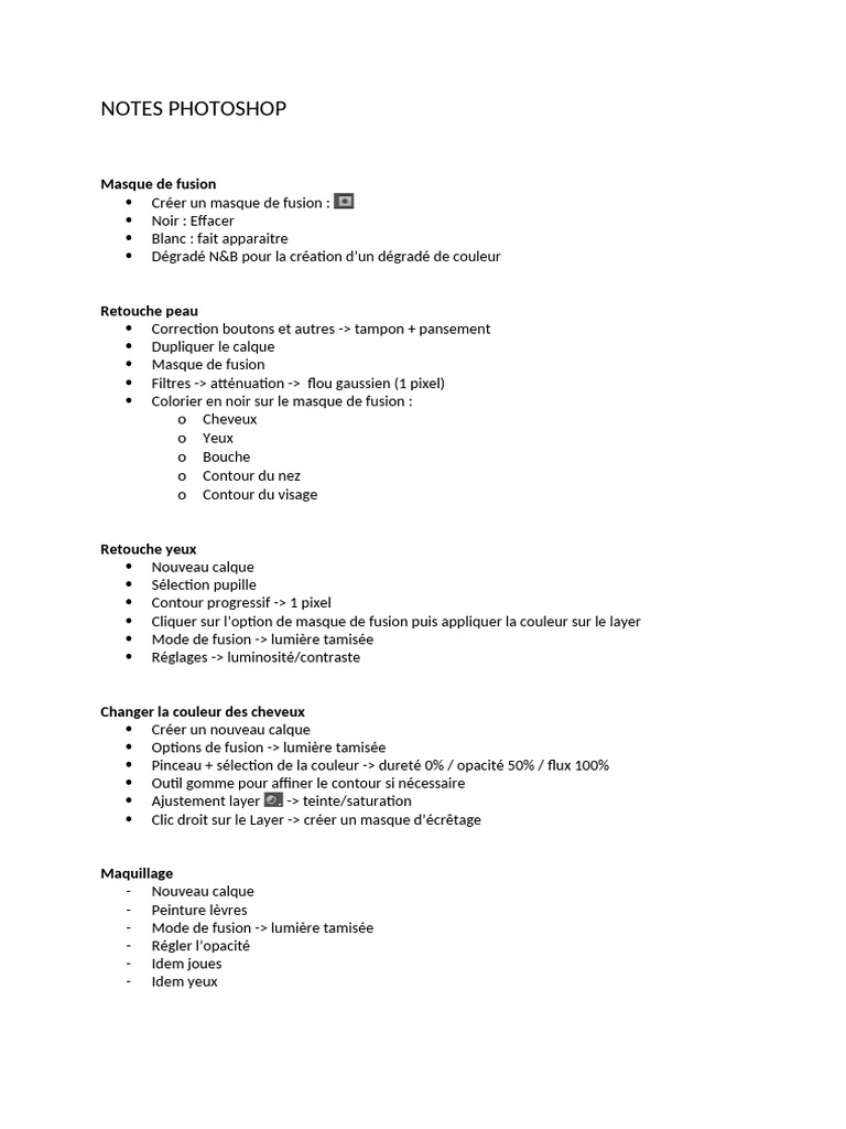 Notes Photoshop | PDF