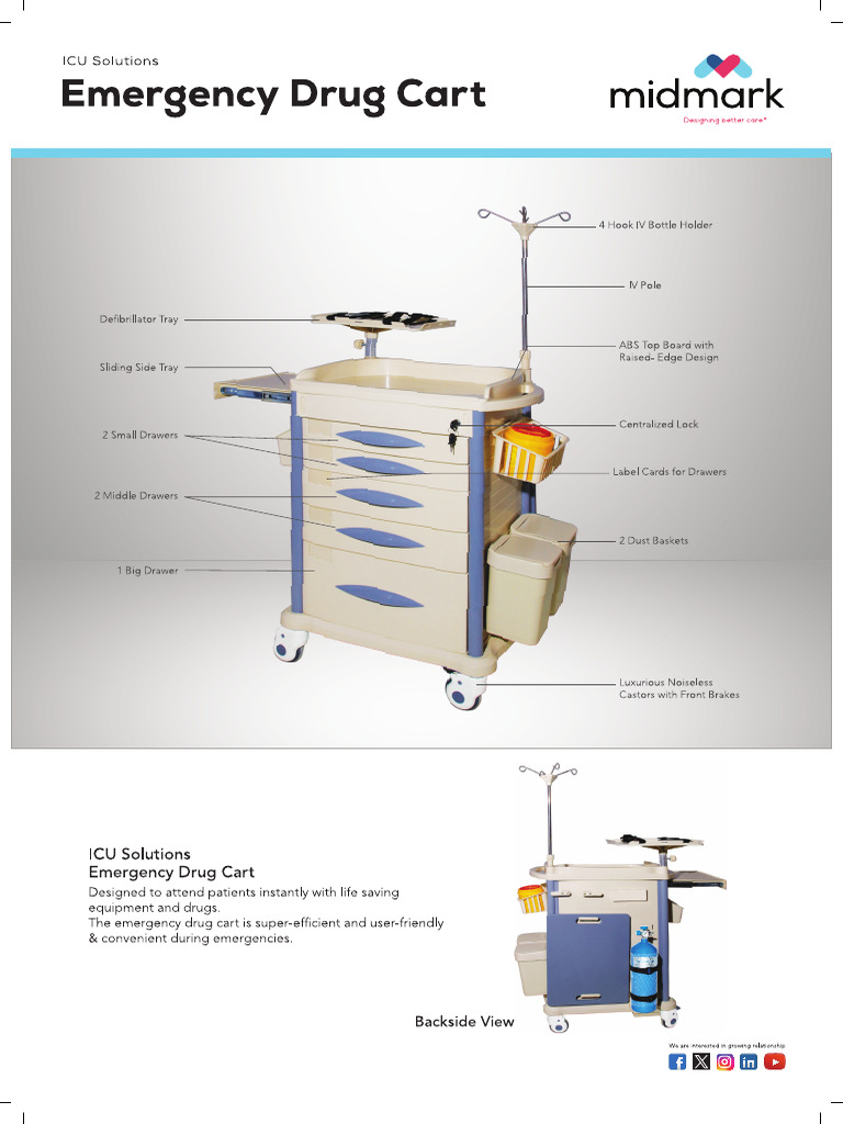 9005 Emergency Drug Cart - Leaflet | PDF