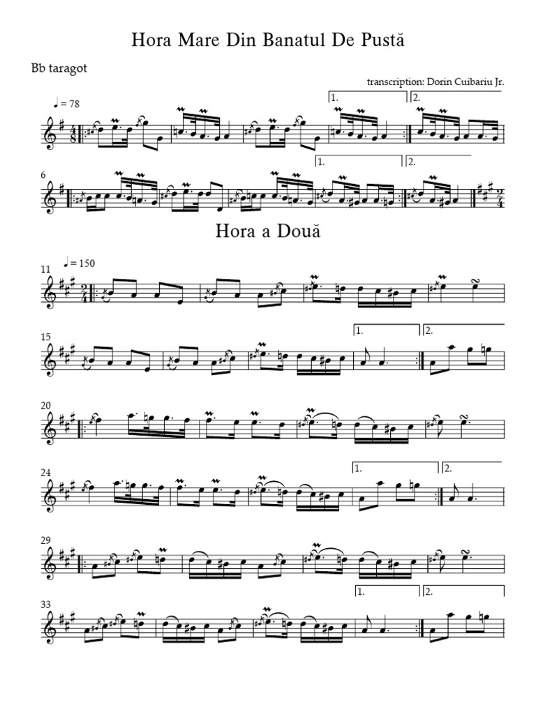 Hora Mare-Hora A Doua - BB Taragot | PDF