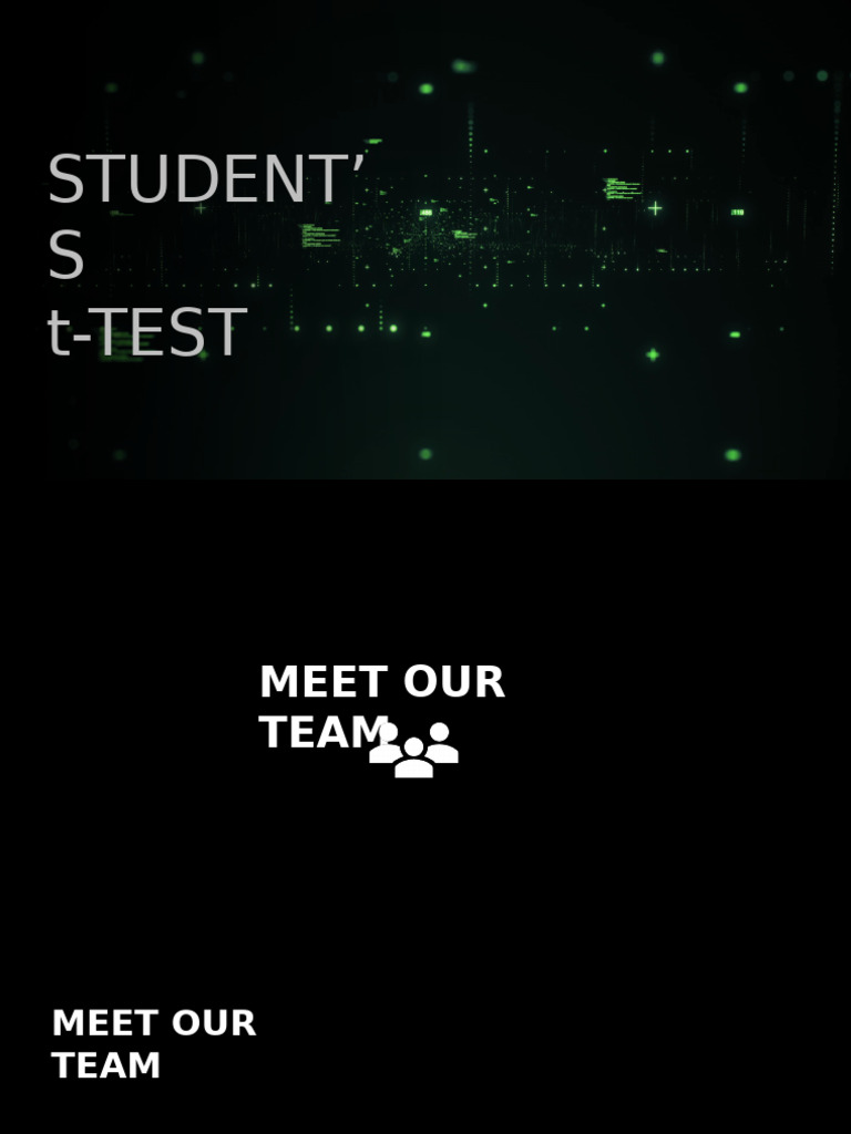 Biostats Presentation | PDF | Student's T Test | Statistical Analysis