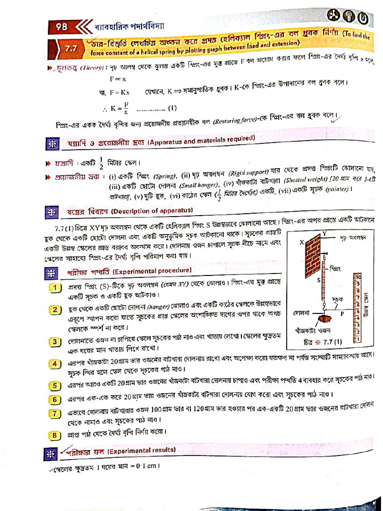 physics practical class 11 day 5 | PDF