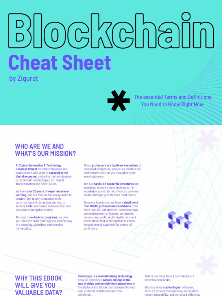 Blockchain Cheat Sheet | PDF